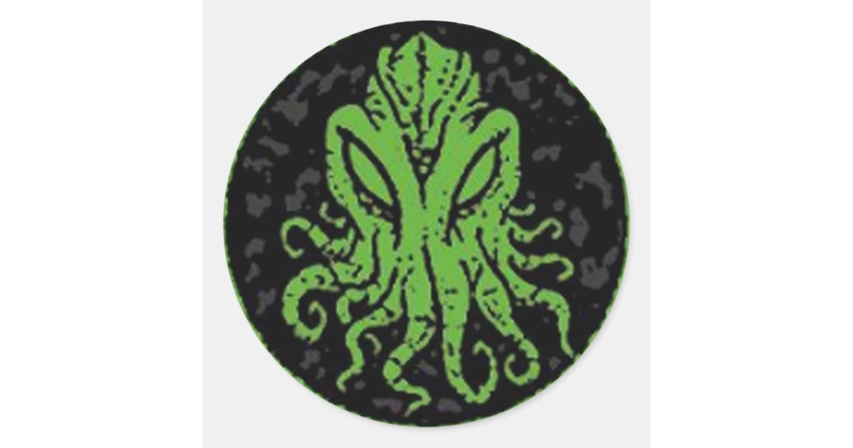 Cthulhu Classic Round Sticker | Zazzle