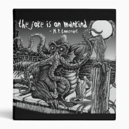 Cthulhu Lore: the Joke is on Mankind binder | Zazzle