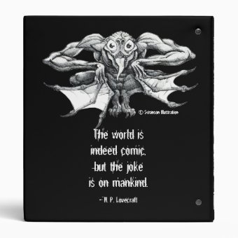 Cthulhu Lore: the Joke is on Mankind binder | Zazzle
