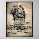 Cthulhu original sketch by HP Lovecraft Poster | Zazzle