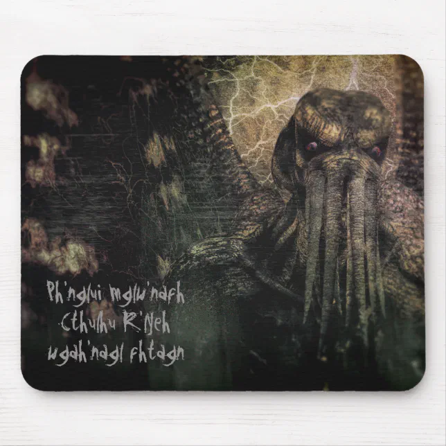 Cthulhu Worshippers' Chant Custom Mouse Pad | Zazzle