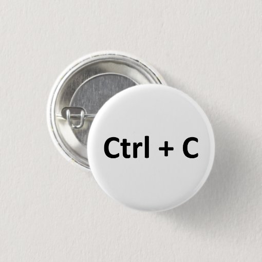 Ctrl C Ctrl V Copy Paste Twins Pinback Button | Zazzle