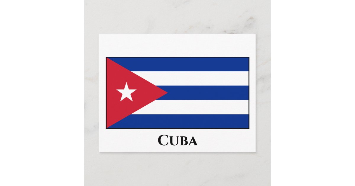 Cuba (Cuban) Flag Postcard | Zazzle