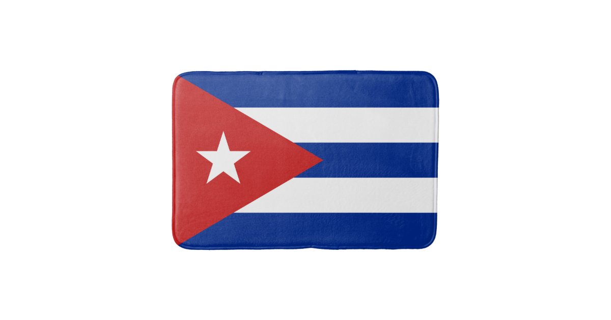 Cuba Flag Bath Mat | Zazzle