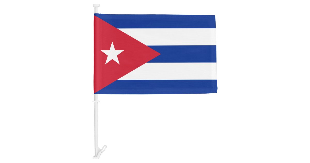 Cuba Flag Car Flag | Zazzle