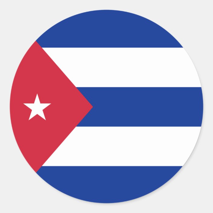 Cuba Flag Classic Round Sticker | Zazzle.com