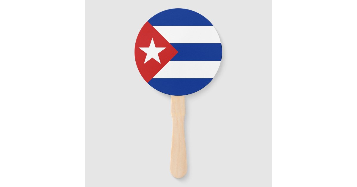 Cuba Flag Hand Fan | Zazzle
