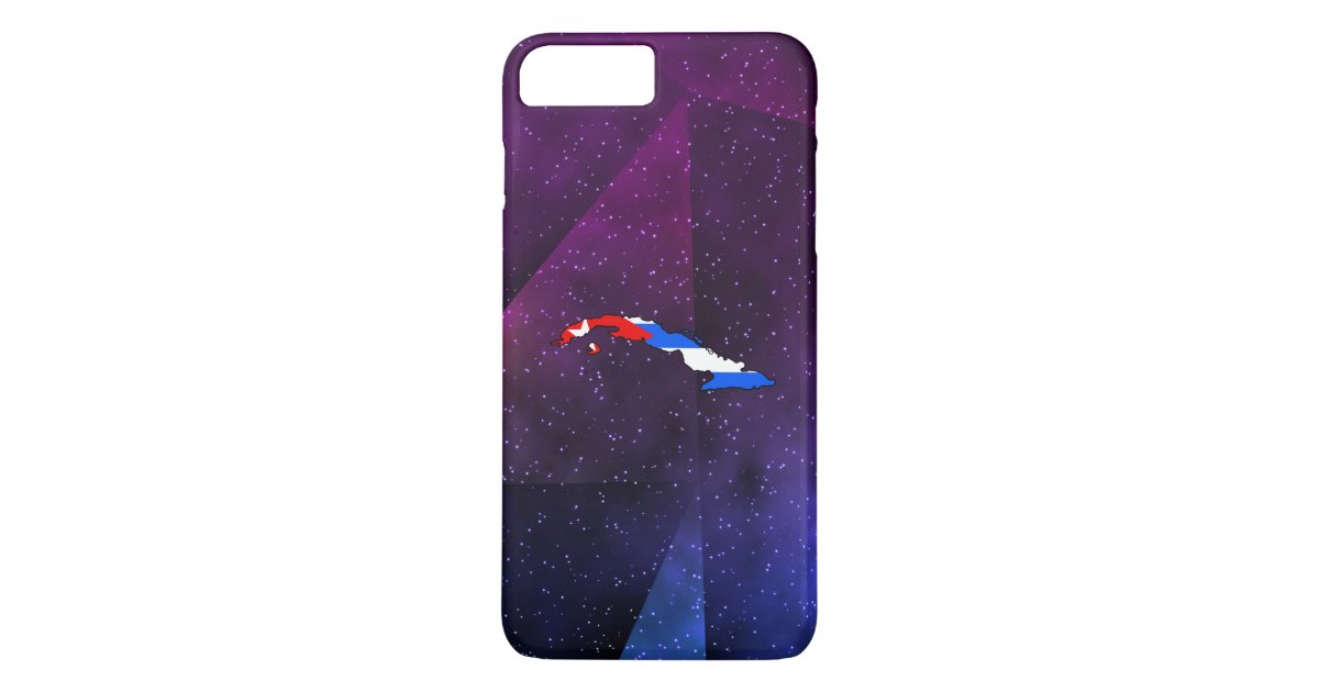 cuba Flag Map on abstract space background Case-Mate iPhone Case | Zazzle