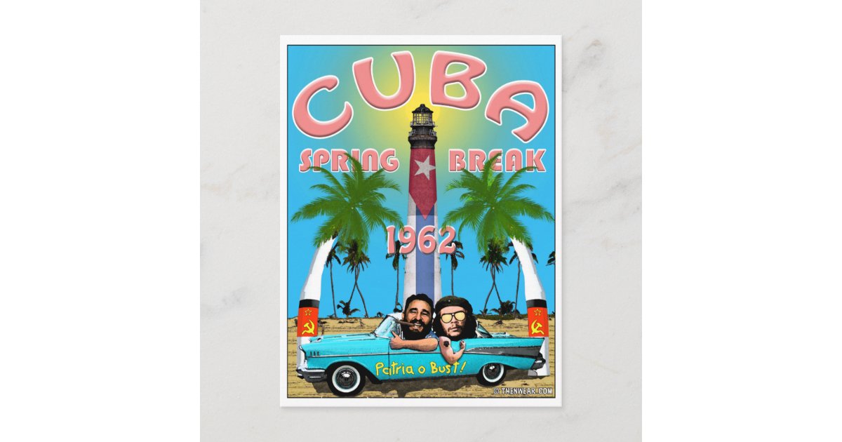 Cuba Spring Break 1962 Travel Postcard | Zazzle