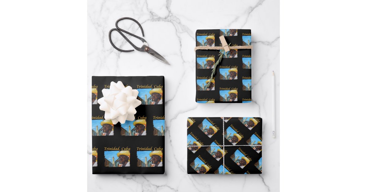 Cuba - Trinidad Cuban Cigar Art Wrapping Paper Sheets | Zazzle