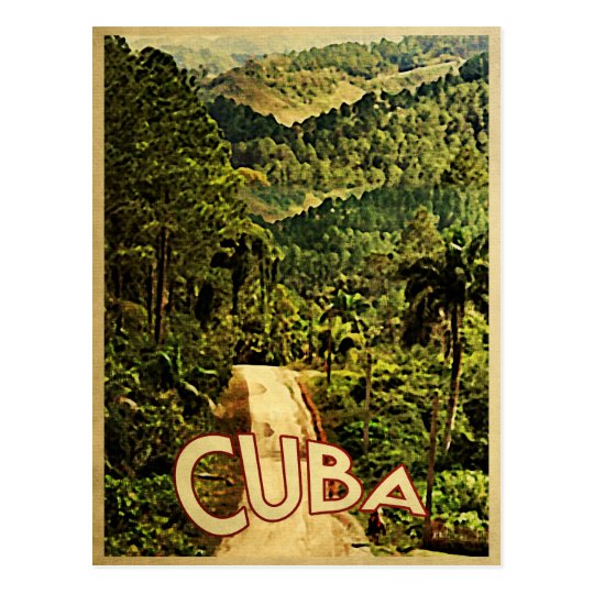 Cuba Vintage Travel Postcard | Zazzle.com