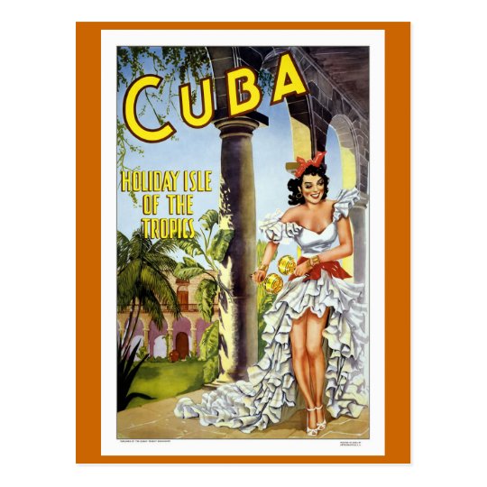 Cuba Vintage Travel Postcard | Zazzle.com