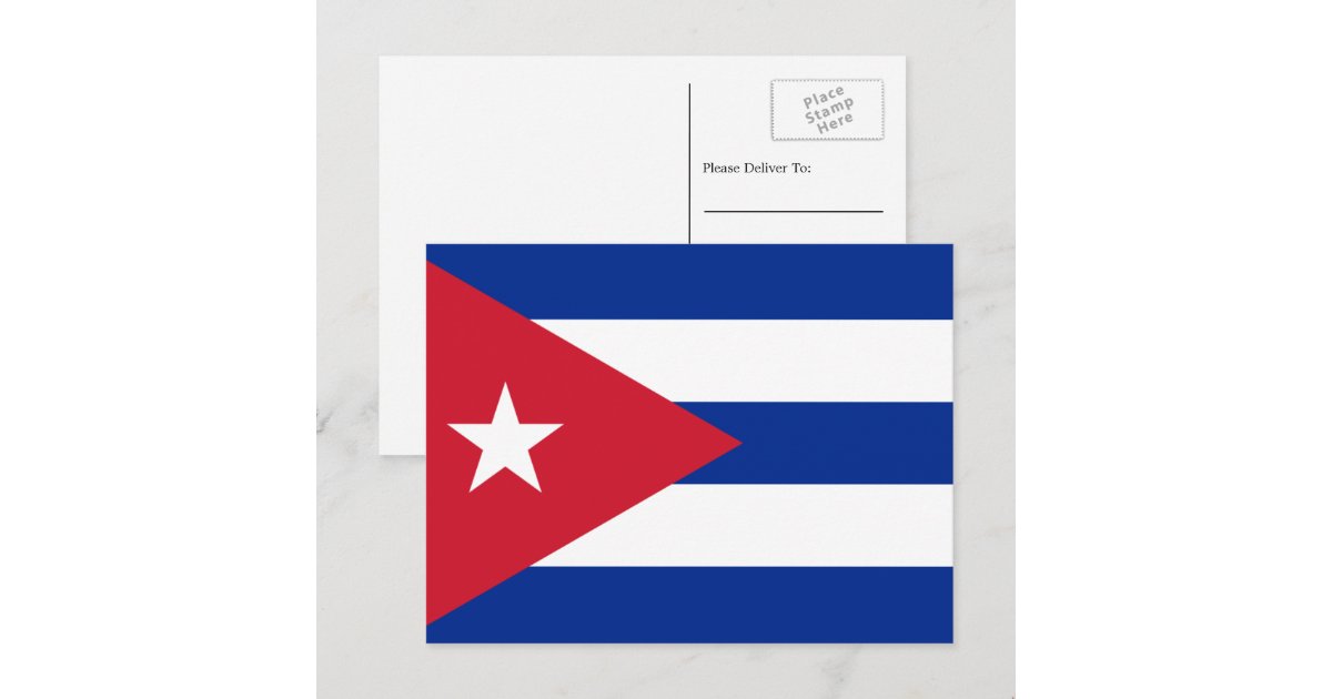 Cuban Flag, Flag of Cuba Postcard | Zazzle
