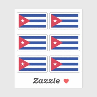 Cuban flag sticker | Zazzle