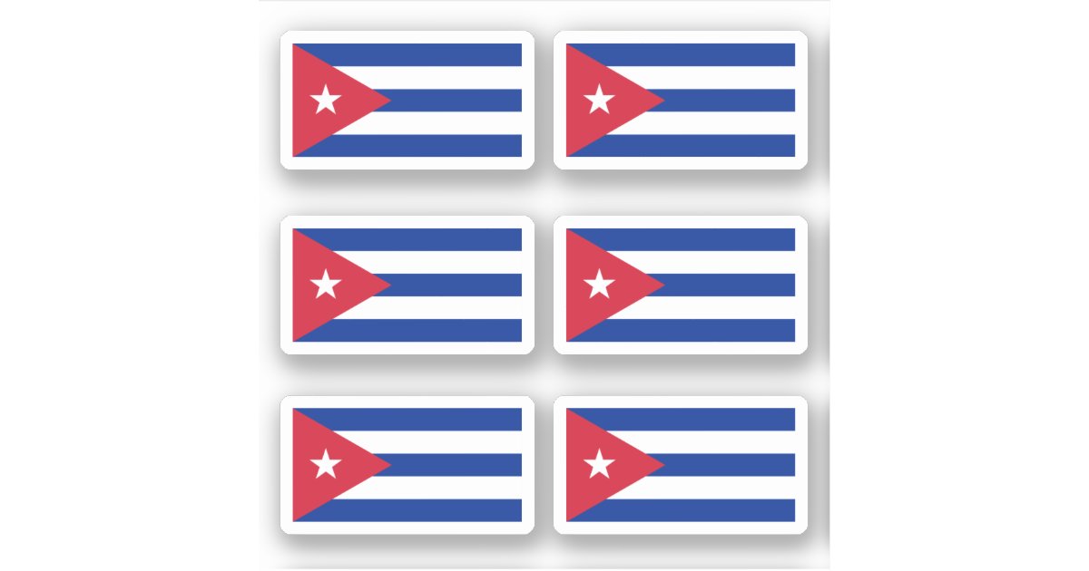 Cuban flag sticker | Zazzle