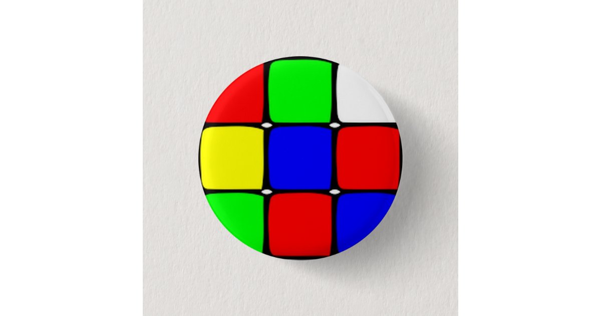 Cube Badge Pinback Button | Zazzle