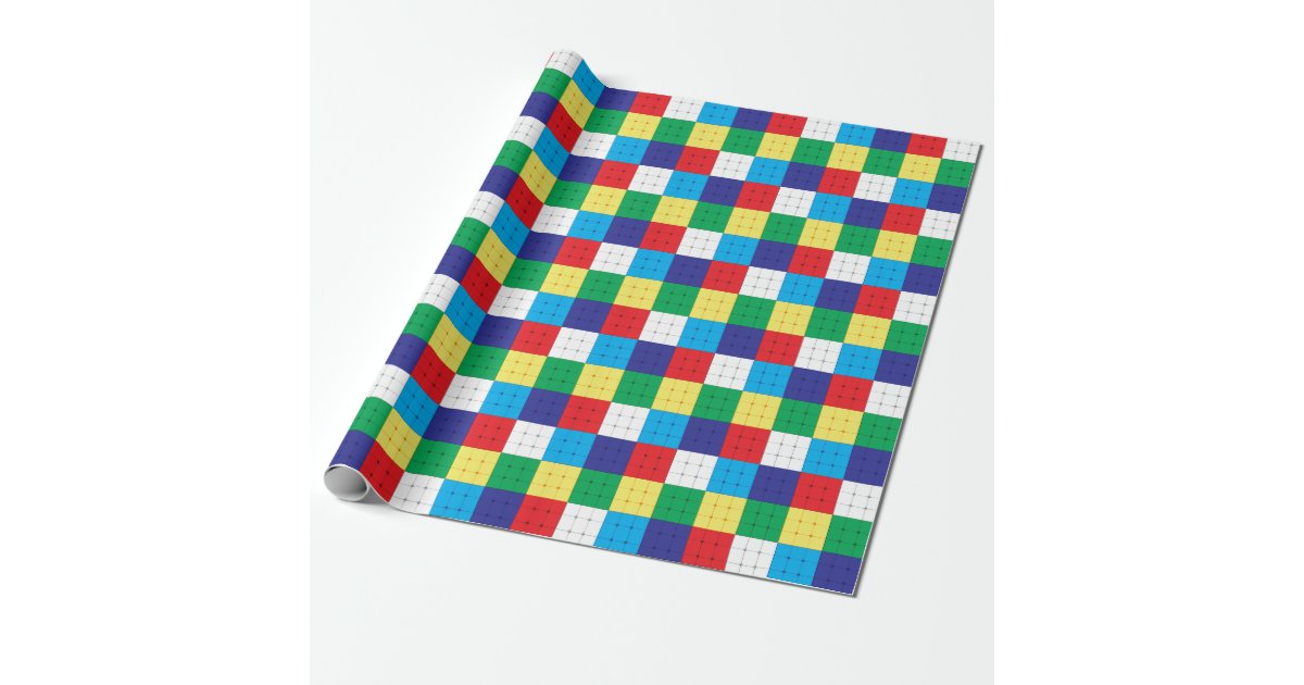 Cube Puzzle Game Wrapping Paper | Zazzle