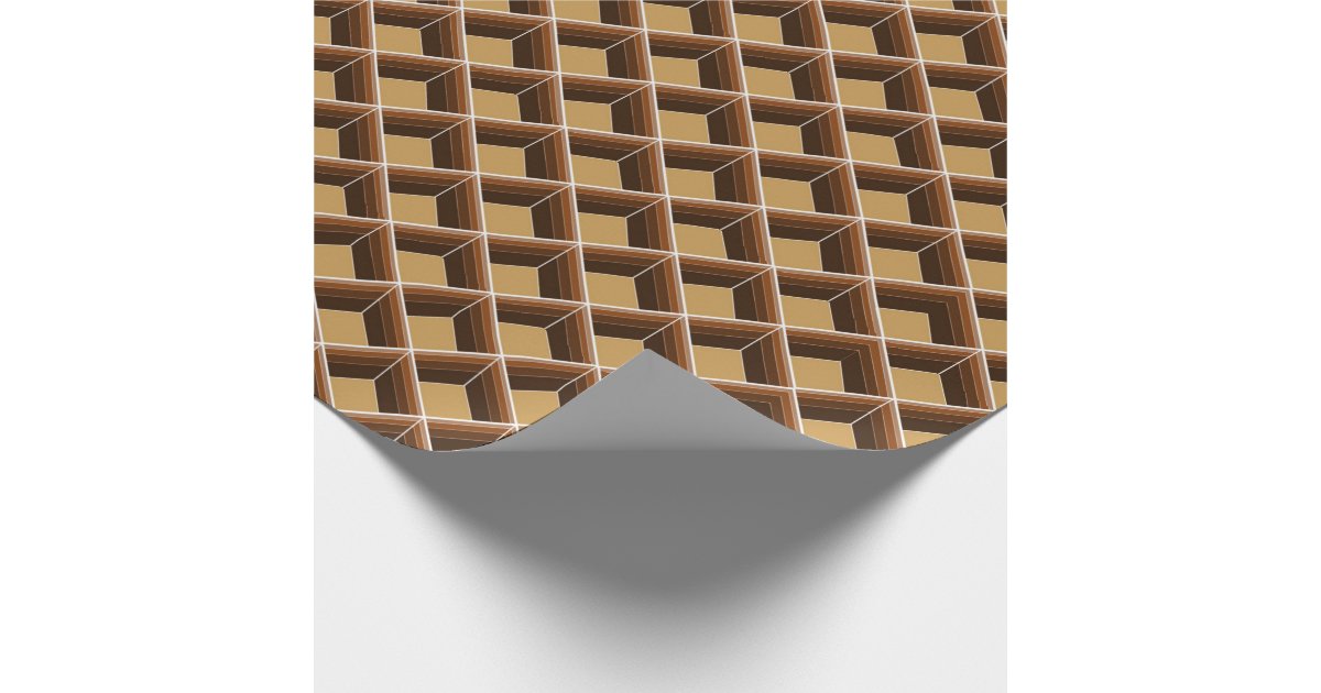 Cubicle Pattern Wrapping Paper | Zazzle