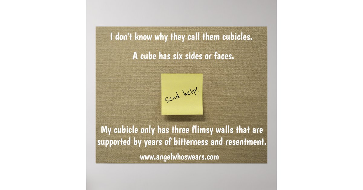 Cubicle Poster | Zazzle