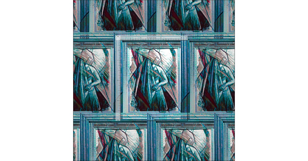 Cubist Art Deco Belly Dancer Fabric Zazzle