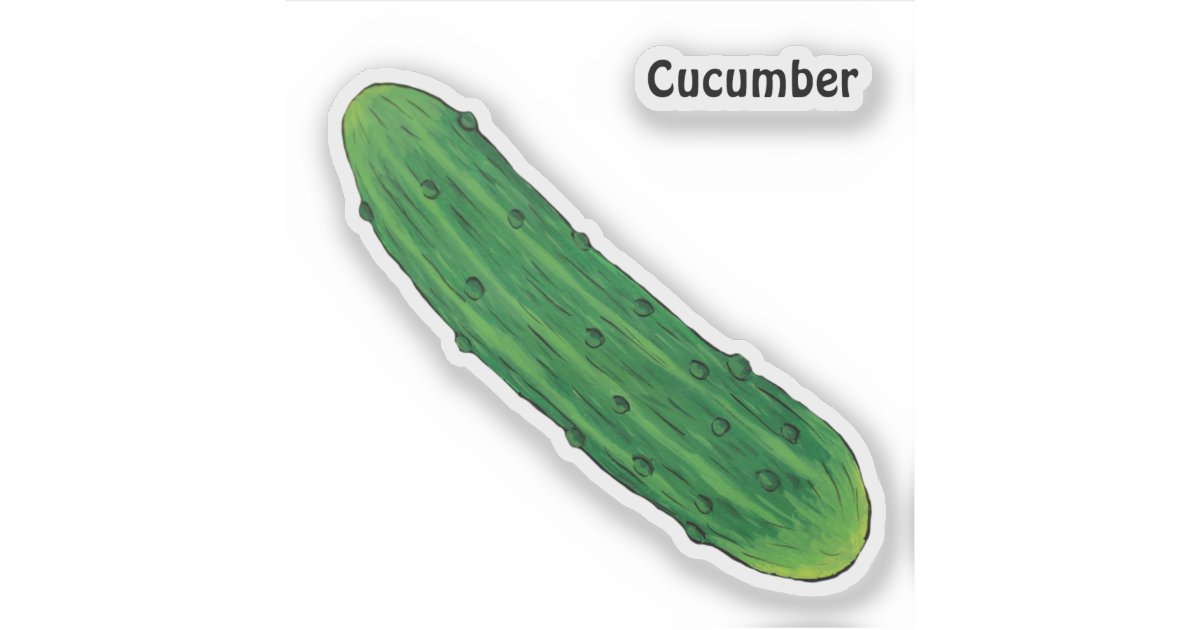 Cucumber Sticker | Zazzle