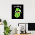 Cucumberserk Funny Berserk Cucumber Pun Poster | Zazzle