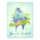 Tropical Parrots Birds & Leaves Party Invitatons Invitation | Zazzle.com
