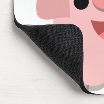 Cuddly Cartoon Pig mousepad | Zazzle