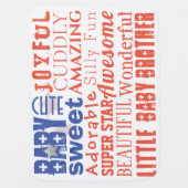 Cuddly Cute Baby Boy or Girl Name, Stats, Words Baby Blanket | Zazzle