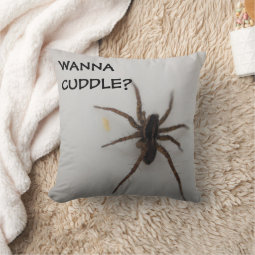 Cuddly Spider Throw Pillow | Zazzle