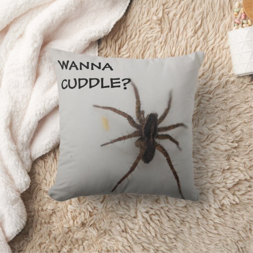 Cuddly Spider Throw Pillow | Zazzle