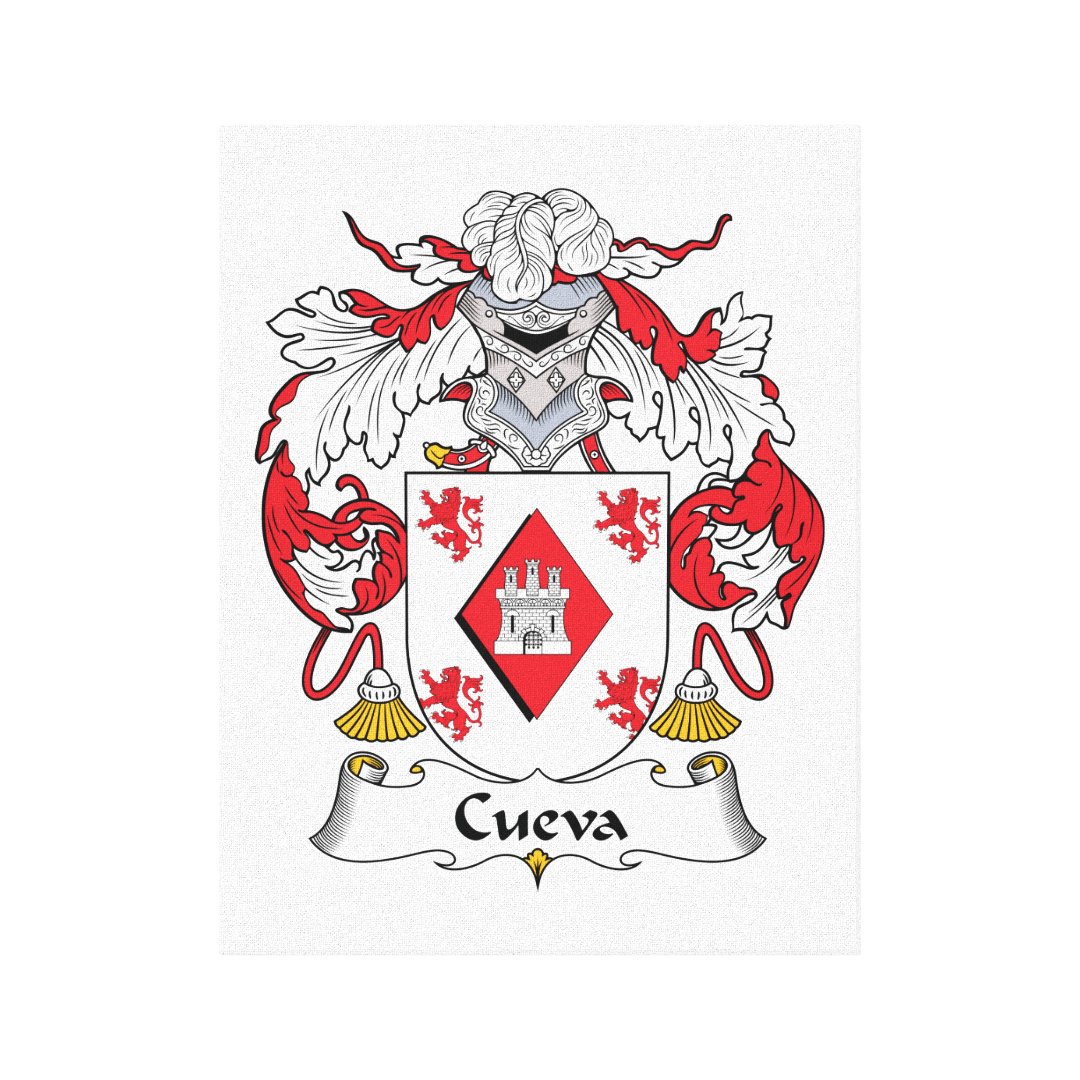 Cueva Family Crest Canvas Print | Zazzle