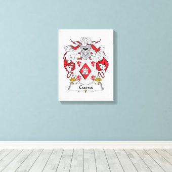 Cueva Family Crest Canvas Print | Zazzle
