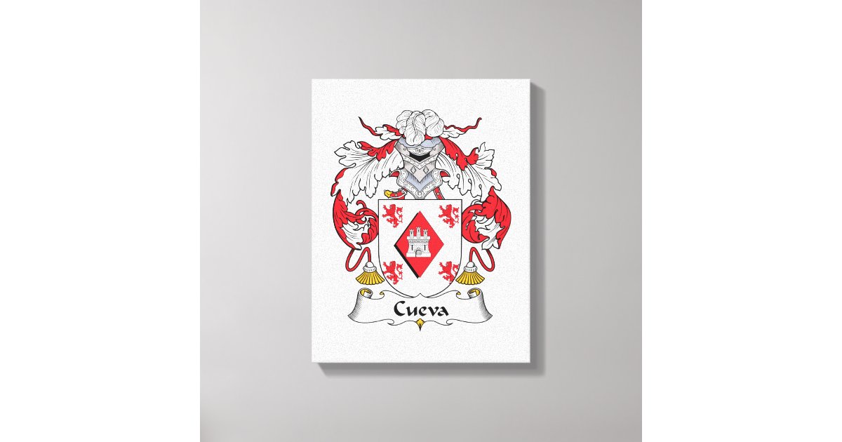 Cueva Family Crest Canvas Print | Zazzle