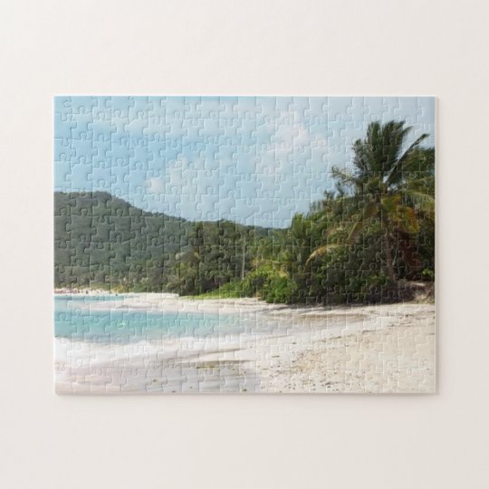Culebra's Flamenco Beach Puerto Rico Jigsaw Puzzle | Zazzle.com