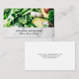 Culinary Arts | Greens Produce Business Card | Zazzle