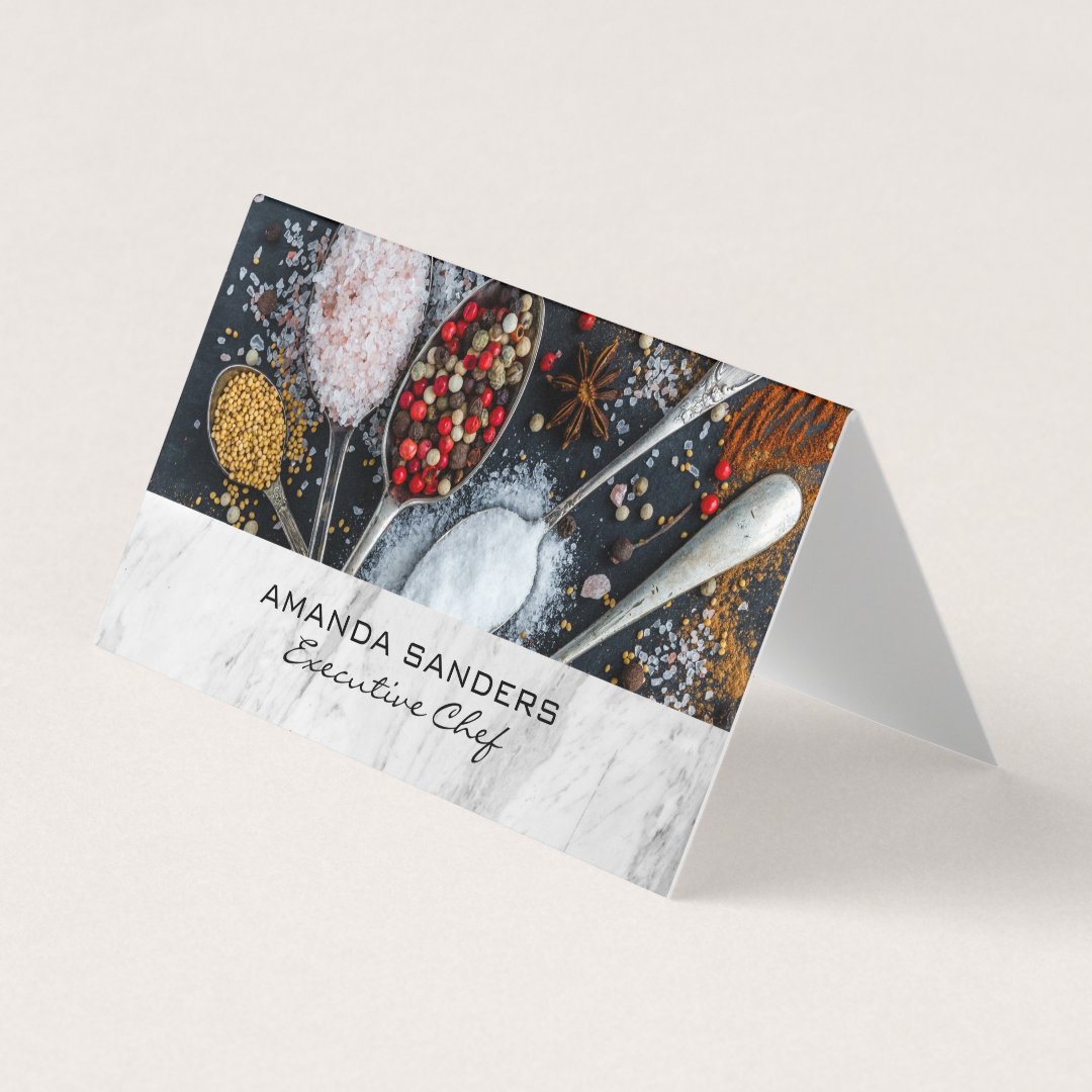 Culinary Arts | Spices Business Card | Zazzle