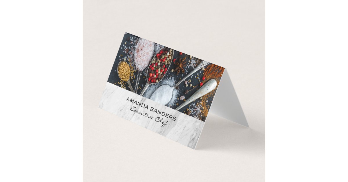 Culinary Arts | Spices Business Card | Zazzle