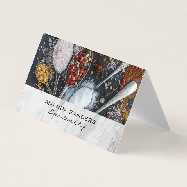 Culinary Arts | Spices Business Card | Zazzle