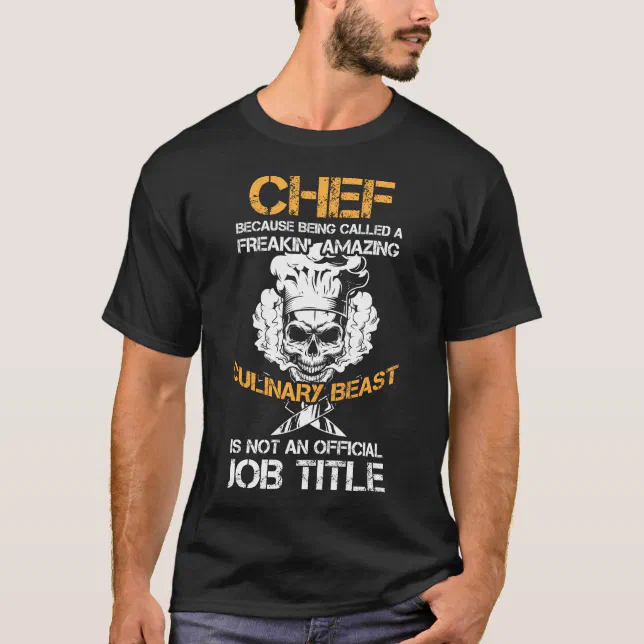 Culinary Beast Funny Kitchen Chef Cuisine Cook T-Shirt | Zazzle