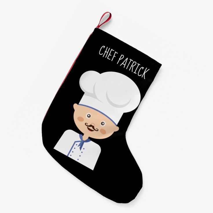 Culinary Chef - Cook Cartoon Small Christmas Stocking | Zazzle
