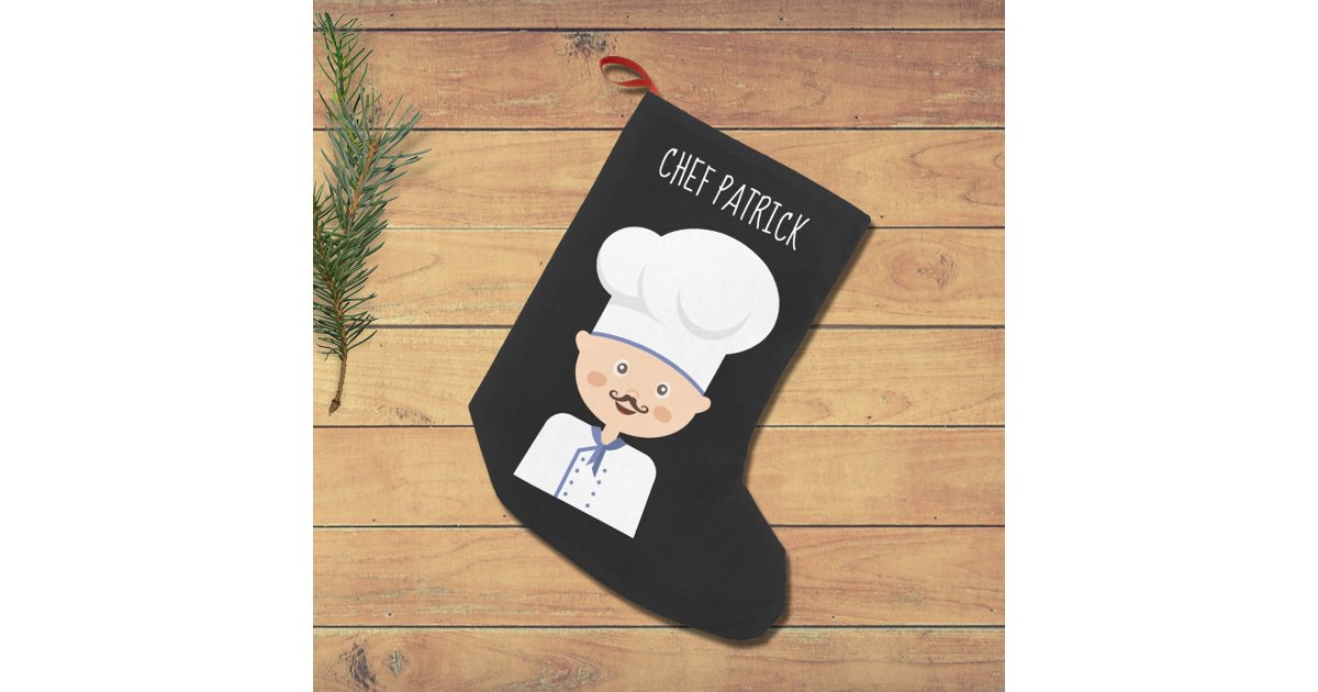 Culinary Chef - Cook Cartoon Small Christmas Stocking | Zazzle