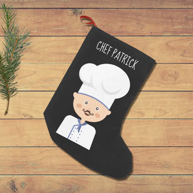 Culinary Chef - Cook Cartoon Small Christmas Stocking | Zazzle