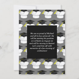 Culinary Chef Graduation Party Invitation | Zazzle