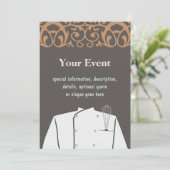 Culinary Chef Invitation | Zazzle