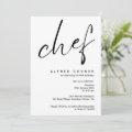 Culinary Chef Invitation Birthday Invite | Zazzle