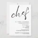 Culinary Chef Invitation Birthday Invite | Zazzle