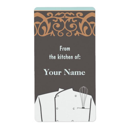 Culinary Chef Label | Zazzle