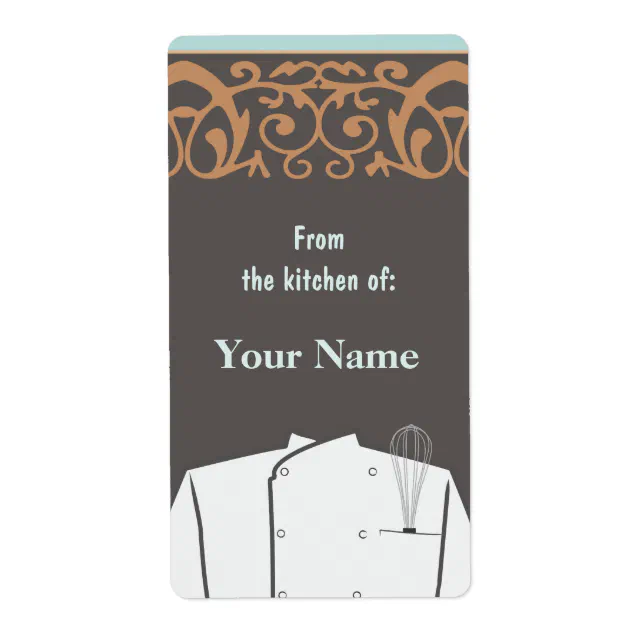 Culinary Chef Label | Zazzle