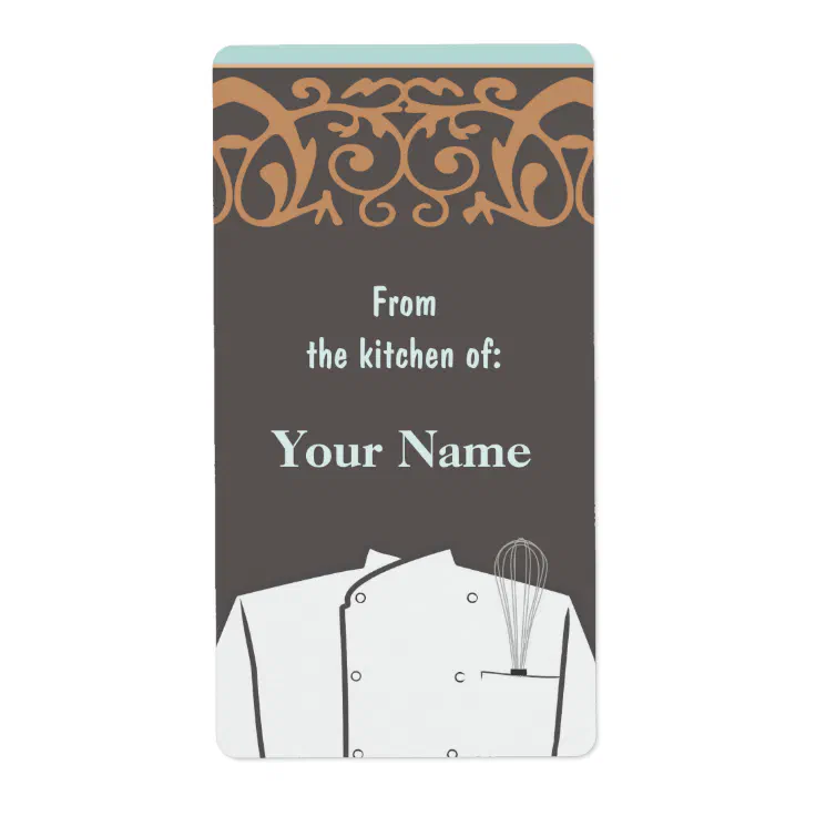 Culinary Chef Label | Zazzle